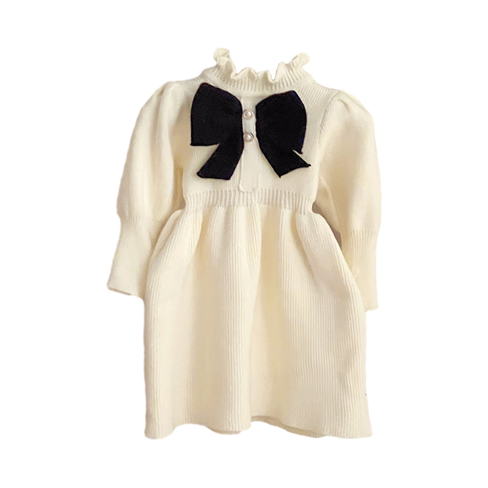 Click here for Besolor Baby Girls Knitted Sweater Dress Cute Long... prices