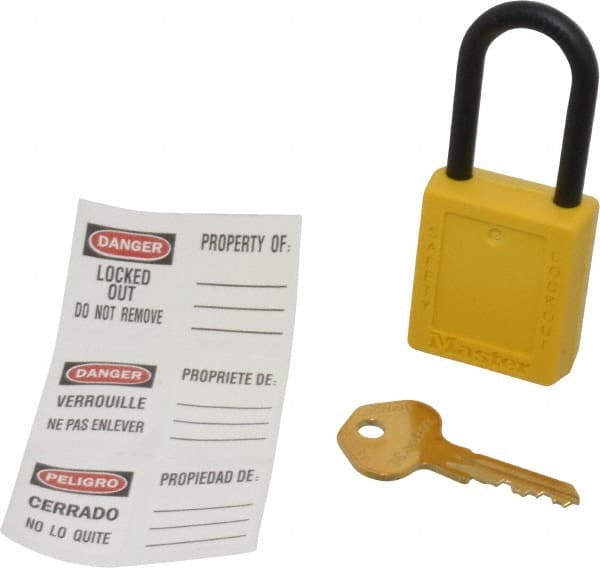 Master Lock Yellow Dielectric Zenex Safety Lockout Tagout Padlock ...