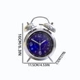 Tunhigl Retro Metal Twin Bell Alarm Clock, Silent Non-Ticking with ...