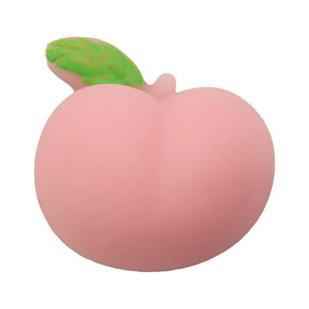 AMERTEER 10Pcs/Set Mini Peach Toy Soft Anxiety Relief Cute Novelty ...