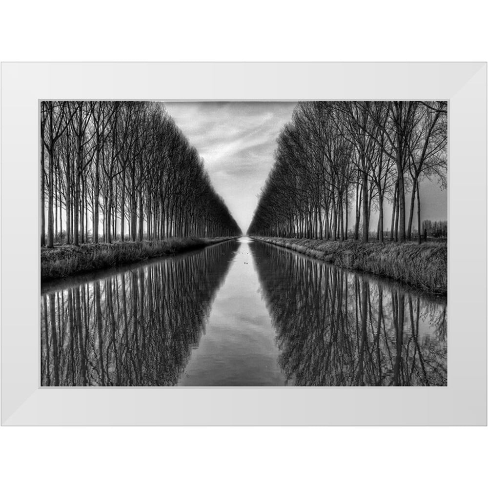 Depaepe, Yvette 24x18 White Modern Wood Framed Museum Art Print Titled ...