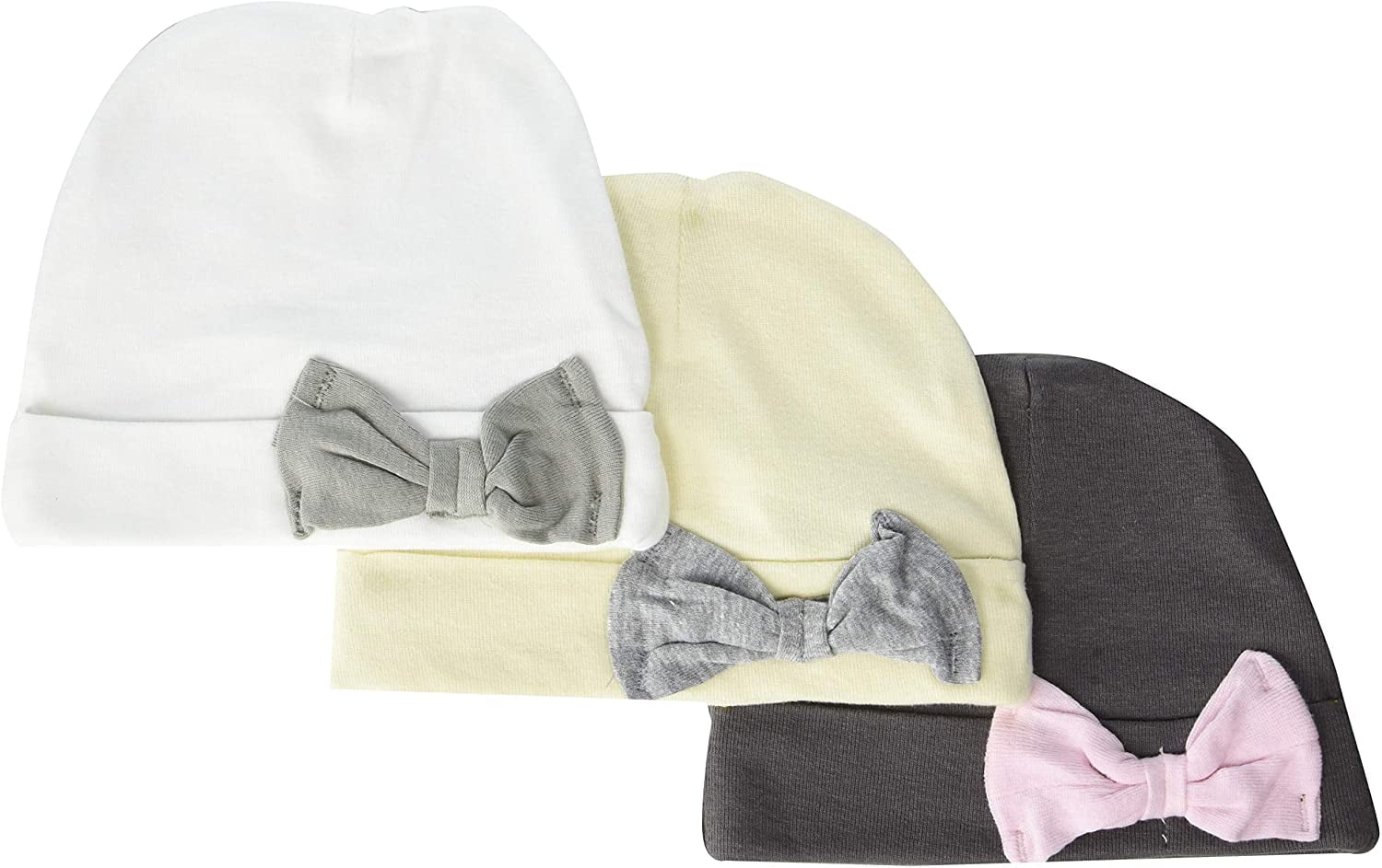 Marky G Apparel 100% Cotton Baby Rib Bow Cap (Pack of 3) - Walmart.com