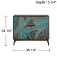 55 Downing Street Delilah 35 1/4" Wide Multicolor 2-Door Accent Chest ...