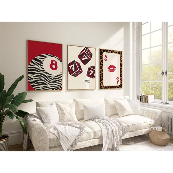 Jungle Games animal print cheetah leopard zebra 8ball Print Set 3 ...