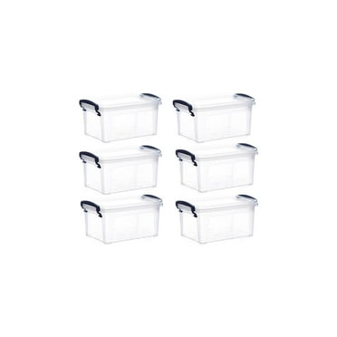 Superio Clear Plastic Storage Bins with Lids, 2 Quart (2 Pack ...