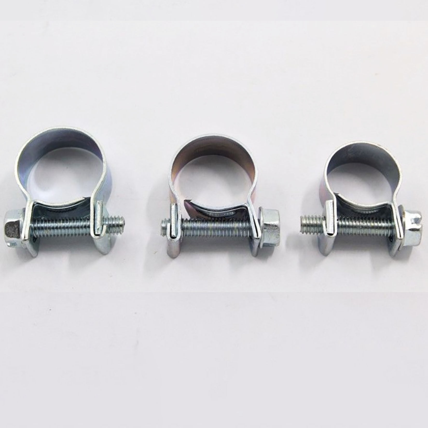 30 Pcs 1/4 inch Fuel Injection Gas Line Hose Clamps 11-13 mm Clip Pipe ...