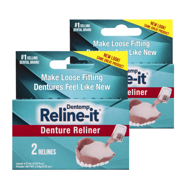 Reline-It Advanced Denture Reliner Kit For Both Upper & Lower Dentures ...