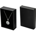 Cardboard Necklaces Boxes with Sponge inside Rectangle Black 9x6.5x2 ...