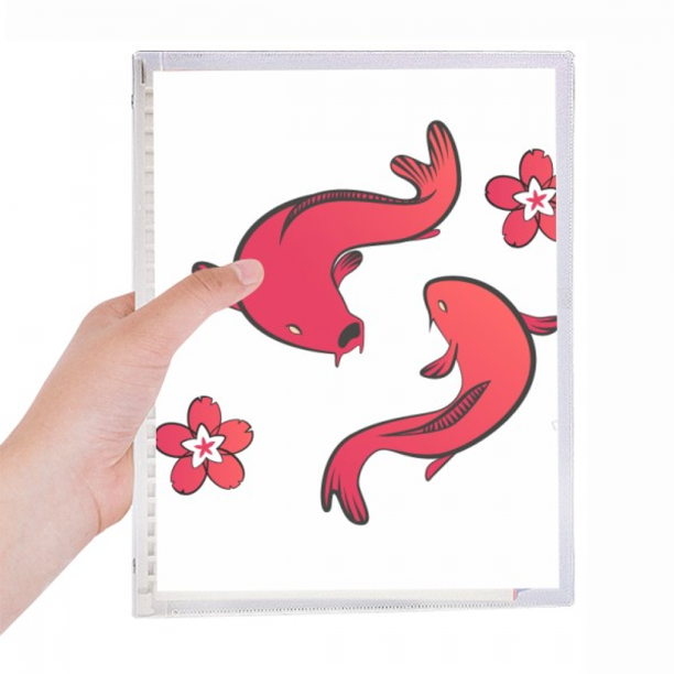 Red Fish Japan Chinese Lucky Notebook Loose Diary Refillable Journal ...