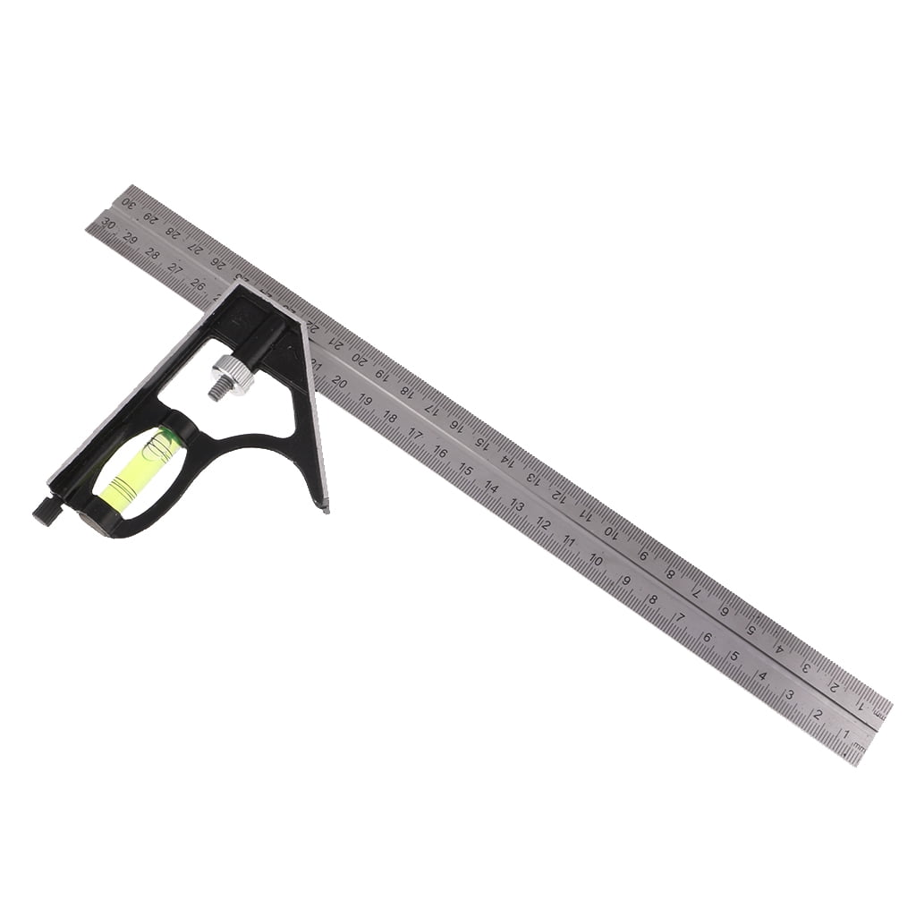 30cm (12") Adjustable Engineers Combination Angle Ruler - Walmart.com