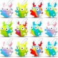 10 Pack Stereo Silicone Stress Relief Ball Keychain - Squeezing Mouse ...