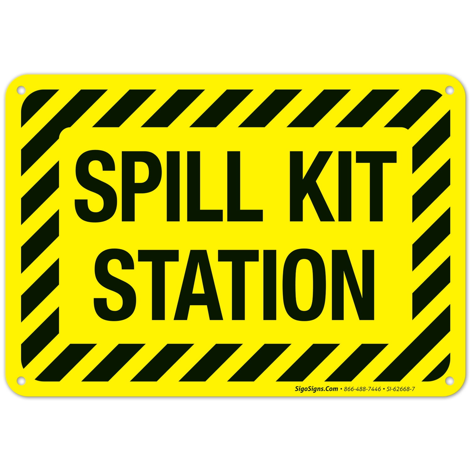 Spill Kit Station Sign, - Walmart.com