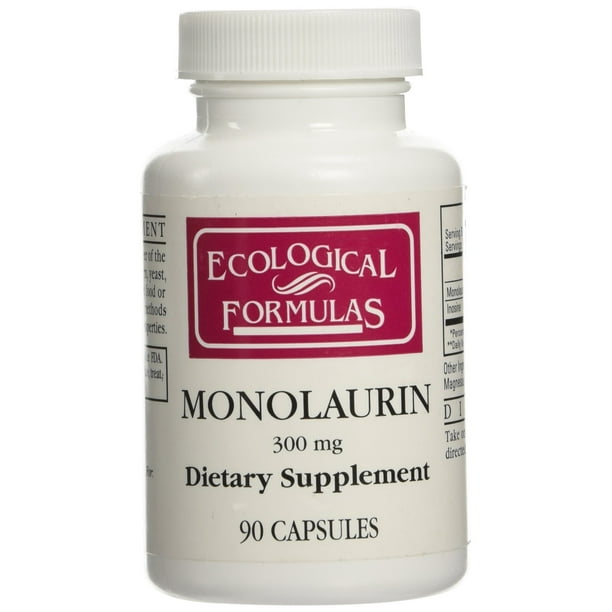 Suplemento Ecological Formulas Monolaurina 300 mg 90 cápsulas | Bodega ...
