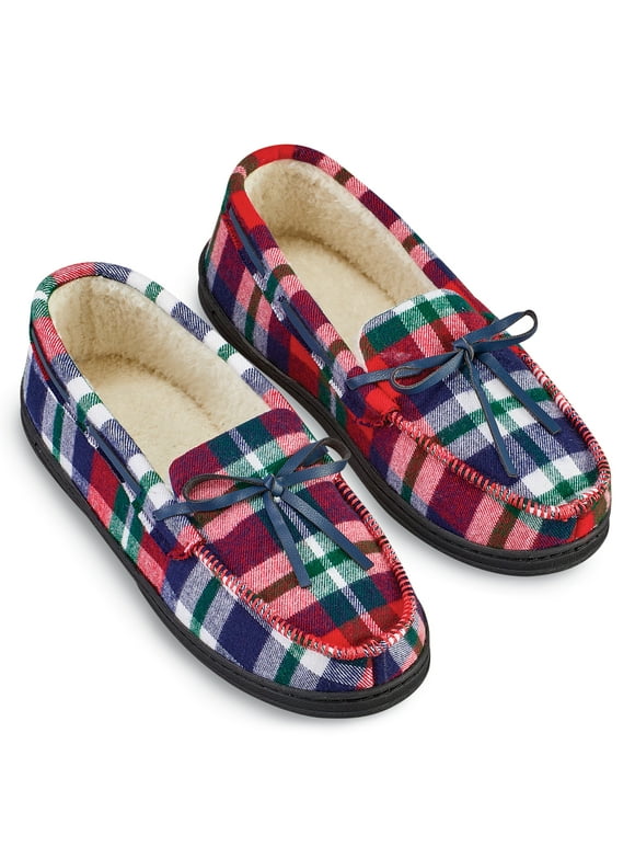 Plaid Slippers Womens