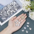 1Box 250Pcs Flat Back Imitation Taiwan Faceted Teardrop Acrylic ...