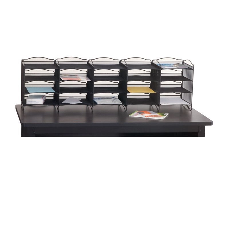 Scranton & Co Mail Sorter in Black - Walmart.com