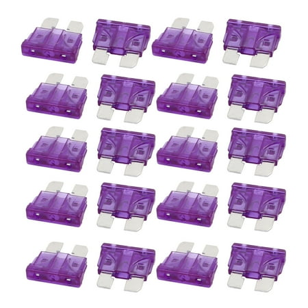 20pcs 3A Car Fuse Auto Truck SUV Fuses Miniature Blade Fuse Purple ...