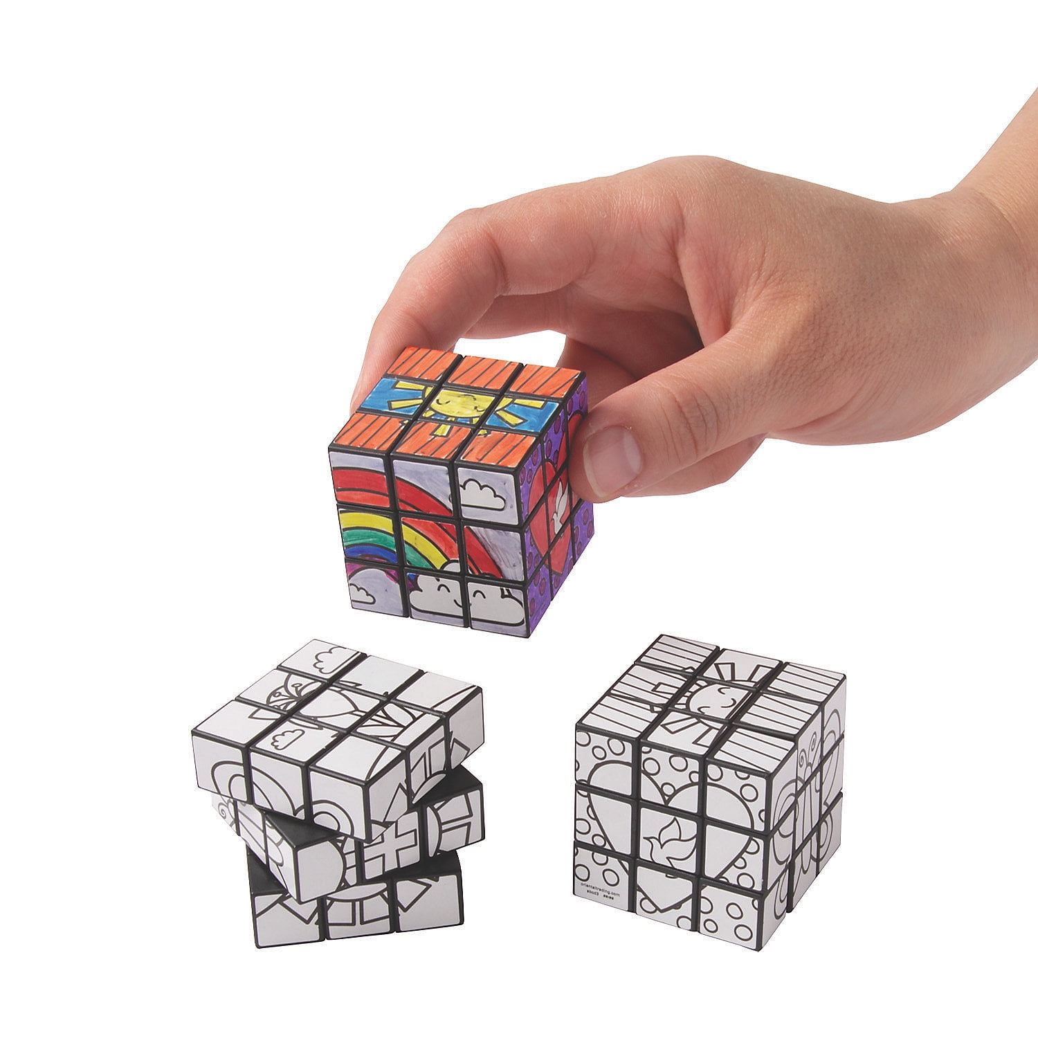 Color Your Own He Lives Mini Cubes - Craft Kits - 12 Pieces - Walmart.com