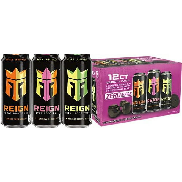 REIGN Total Body Fuel Variety Pack, Reign Orange Dreamsicle, Reign ...