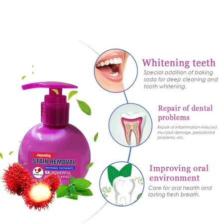 JUBFBFBF Stain Removal Whitening Toothpaste Fight Bleeding Gums ...