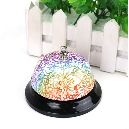 Steel Floral Desktop Tea Dinner Bell Service Bell Reception Hotel Call ...