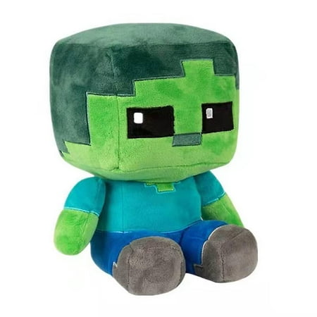 Minecraft New Green Zombie Steve Game Surrounding Plush Toys Dolls 26cm ...