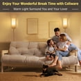 Coliware Floor Lamp, Gold Modern Standing Lamp with Foot Switch Line ...