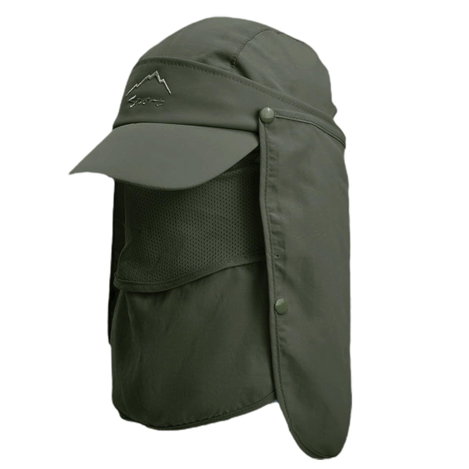 Fishing Hat Windproof Quick Dry Hook Loop Fasteners Neck Gaitor Cover ...