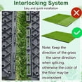 Artificial Grass Turf Interlocking Deck Tiles 32 Pack 12" Square Indoor ...
