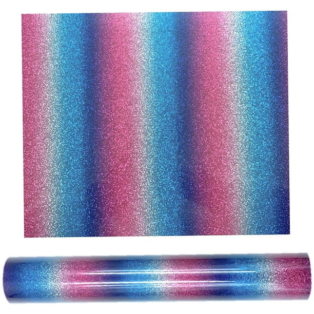 Heat Transfer Vinyl Rainbow HTV Rolls - Rainbow Iron on Vinyl for All ...