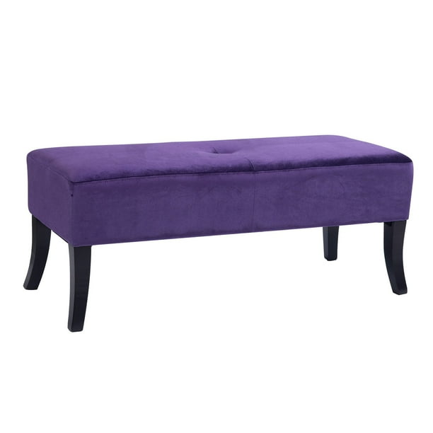 Antonio 46" Wide Bench in Velvet - Walmart.com
