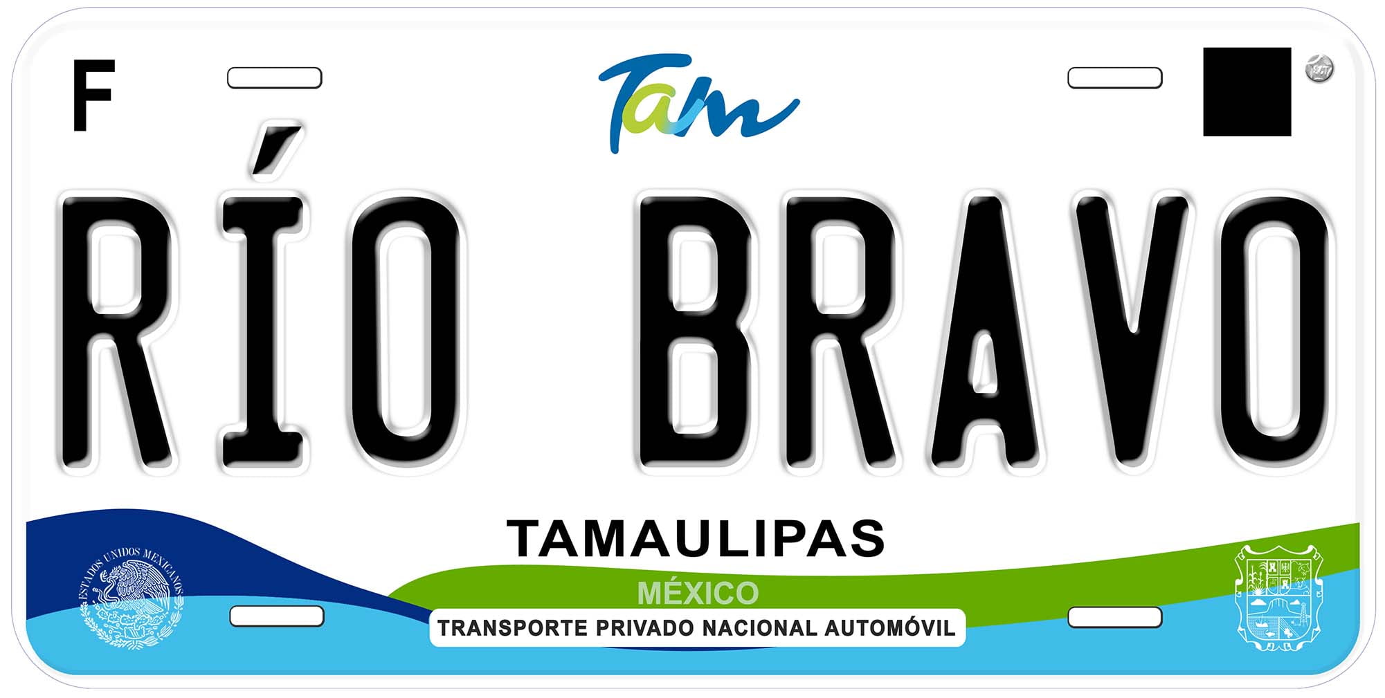 Rio Bravo Tamaulipas Mexico Novelty Car License Plate - Walmart.com