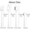 32-Piece Silverware set for 8, 304 Stainless Steel Flatware Durable ...