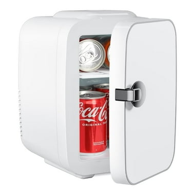 Simple Deluxe 4L/6 Can Mini Fridge, Portable Cooler & Warmer Freon-Free ...