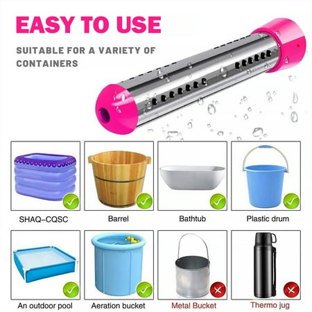 TB&W Electric Water Heater Portable Bathtub Bucket Heating Stick (3000W ...