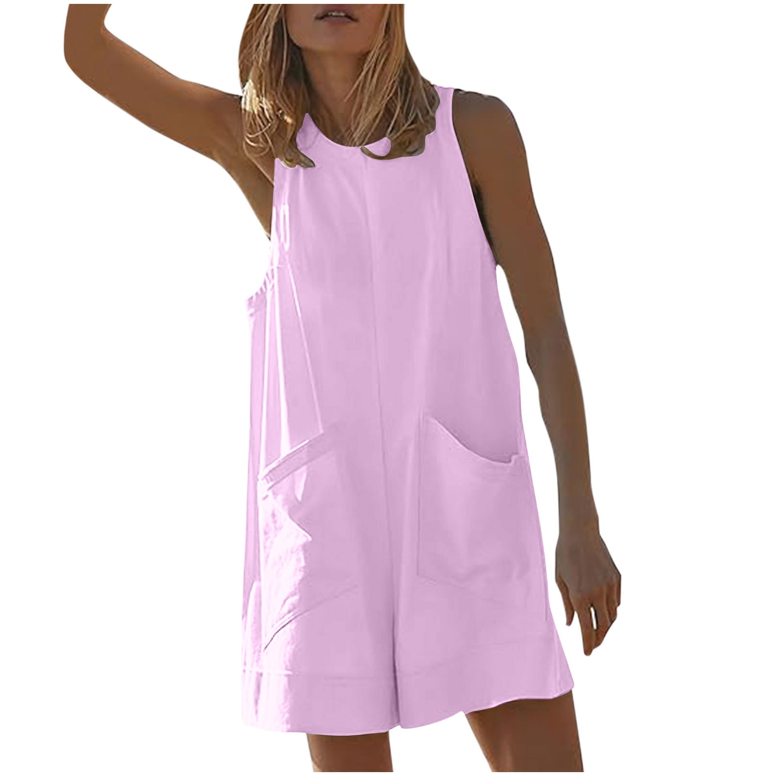 Click here for Bowake Womens Summer Rompers Loose Overalls Casual... prices