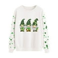 ClodeEU Saint Patrick's Day Clover Pattern Sweatshirt For Women,Round ...