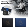 PU Soft Leather Badge & Timer Parking Permit Cover for Disabled ...