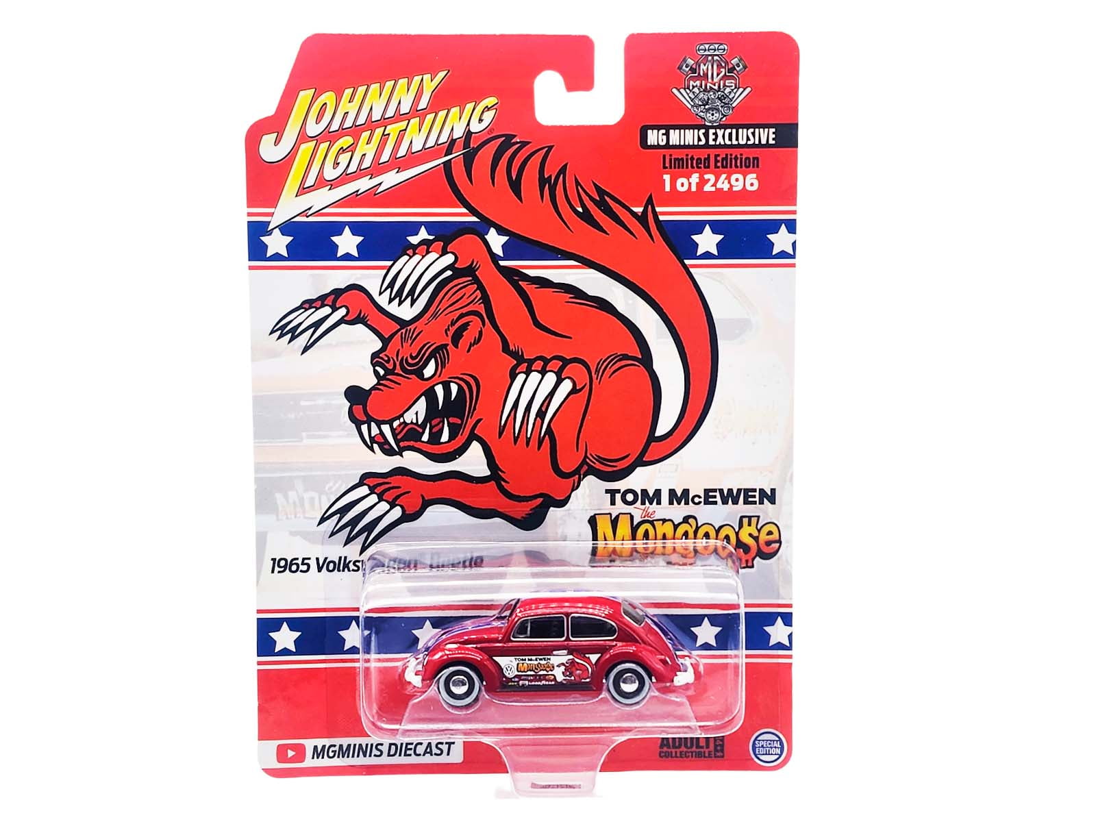 1965 Volkswagen Beetle Red "Tom McEWEN Mongoose" Limited Edition to ...