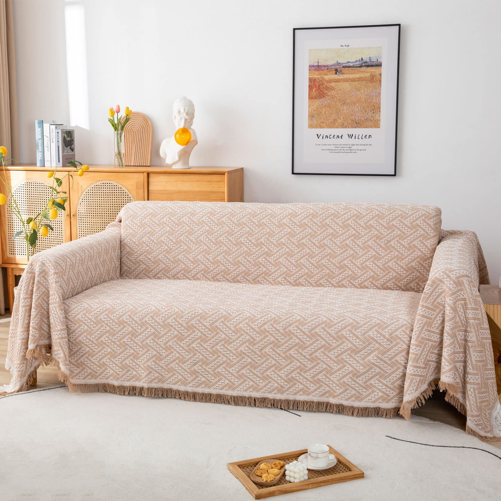 Sanmadrola Sofa Cover, Couch Covers for 3 Cushion Couch Sofa, Sectional ...