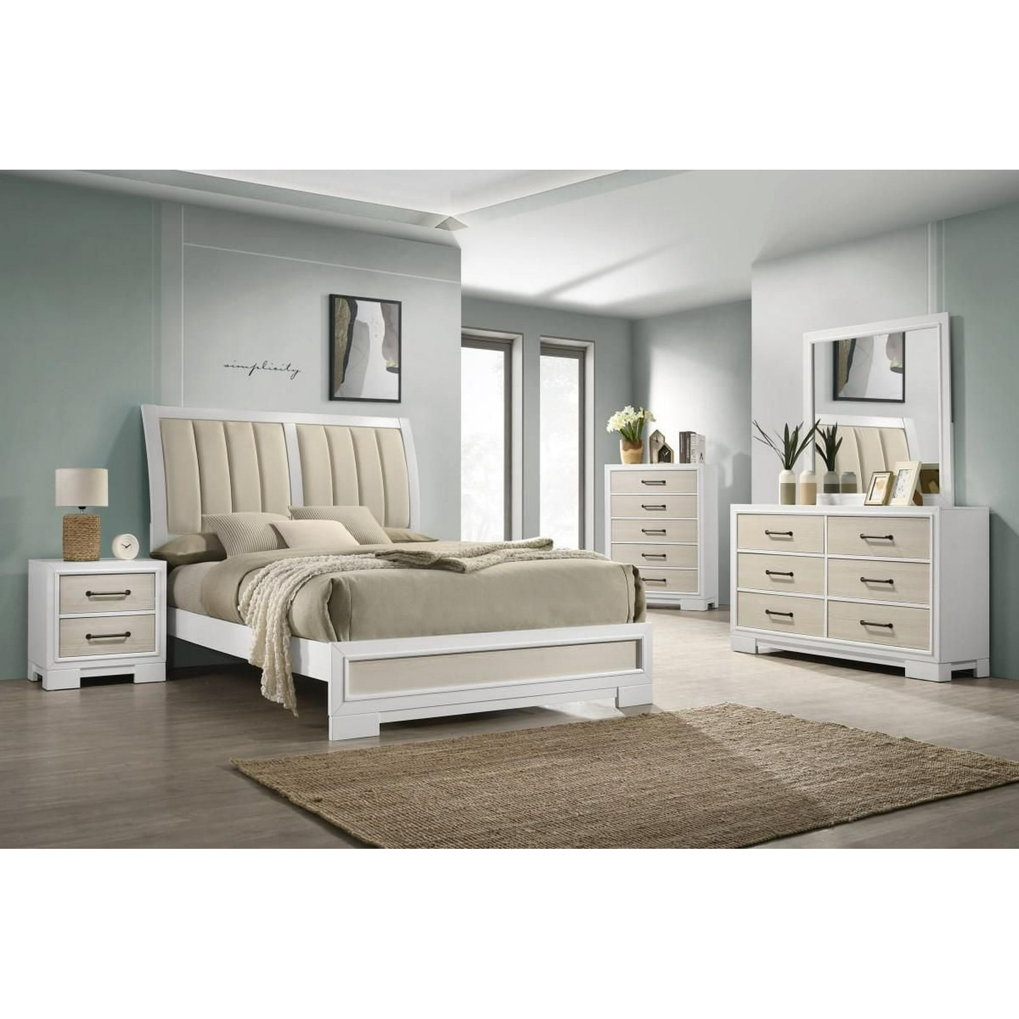 Click here for Brassex Alyn Queen 8-Piece Bedroom Set  White prices