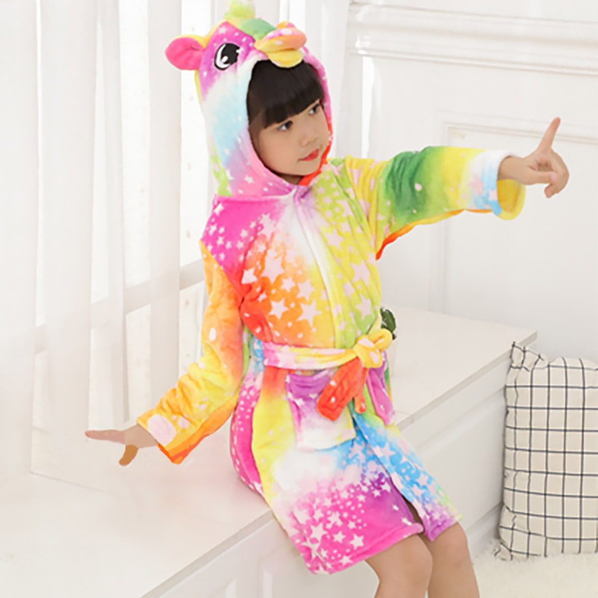 Click here for Kawell Unisex Childrens Flannel Unicorn Bathrobes... prices