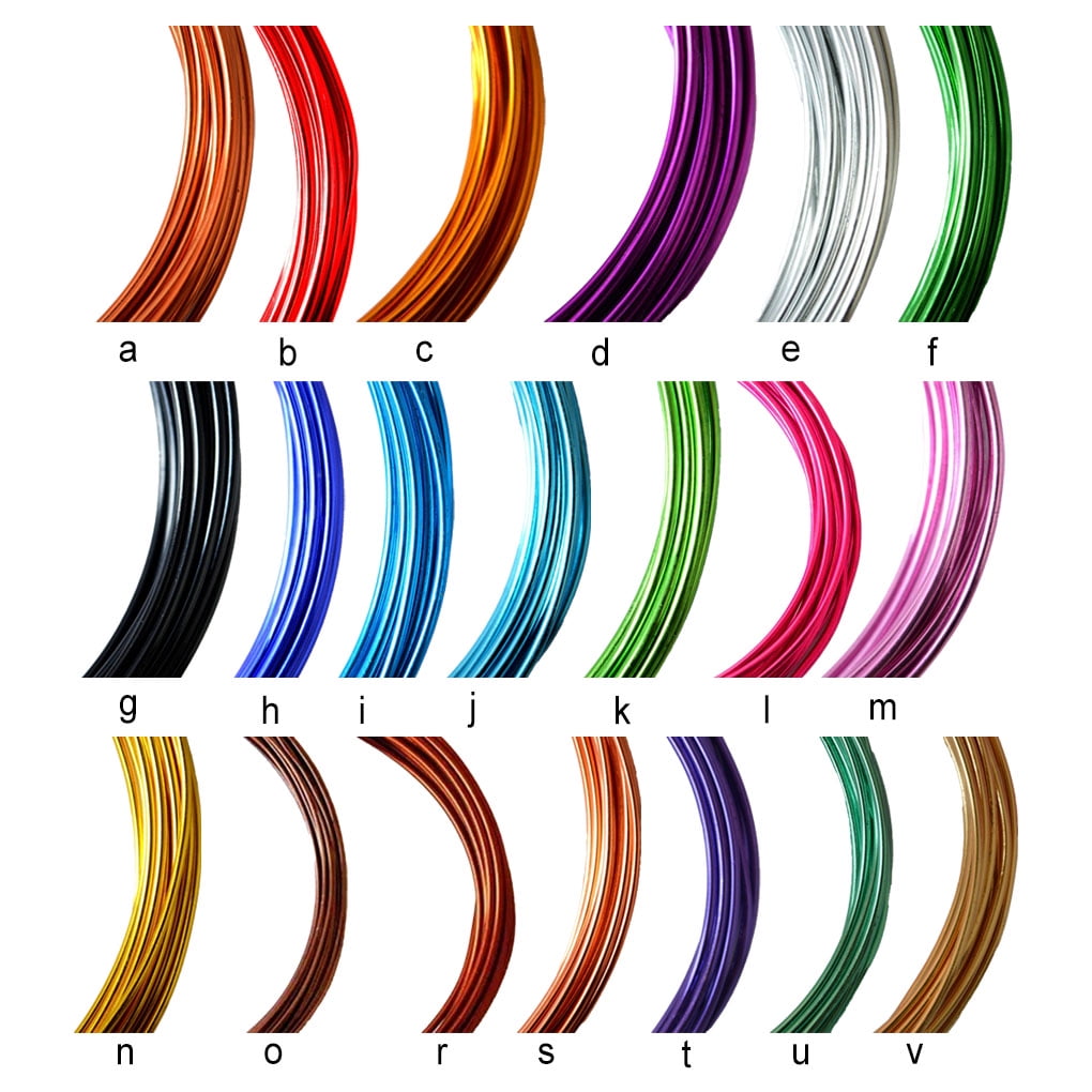 Buy DTOWER 1 Roll Aluminum Wire Assorted Colors Great Quality Thickness ...