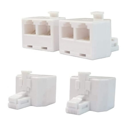 Gagool RJ11 Duplex Wall Jack Adapter Dual Phone Line Splitter Wall Jack ...