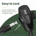 Titanker Bike Locks with Keys, Bike Lock Cable 4 Feet Coiled Secure ...