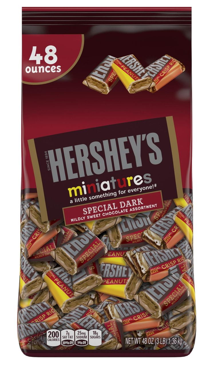 Product of Hershey's Special Dark Chocolate Miniatures, 48 oz ...