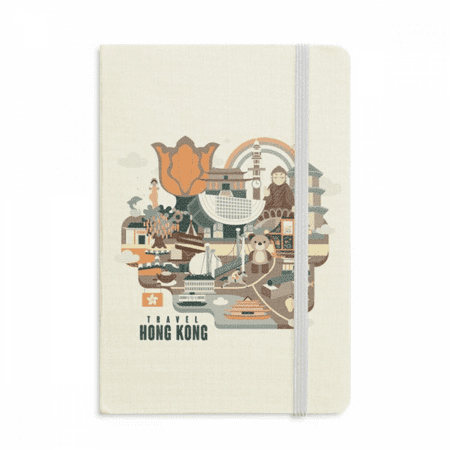 Hong Kong Sightseeing Famous China Notebook Official Fabric Hard Cover ...