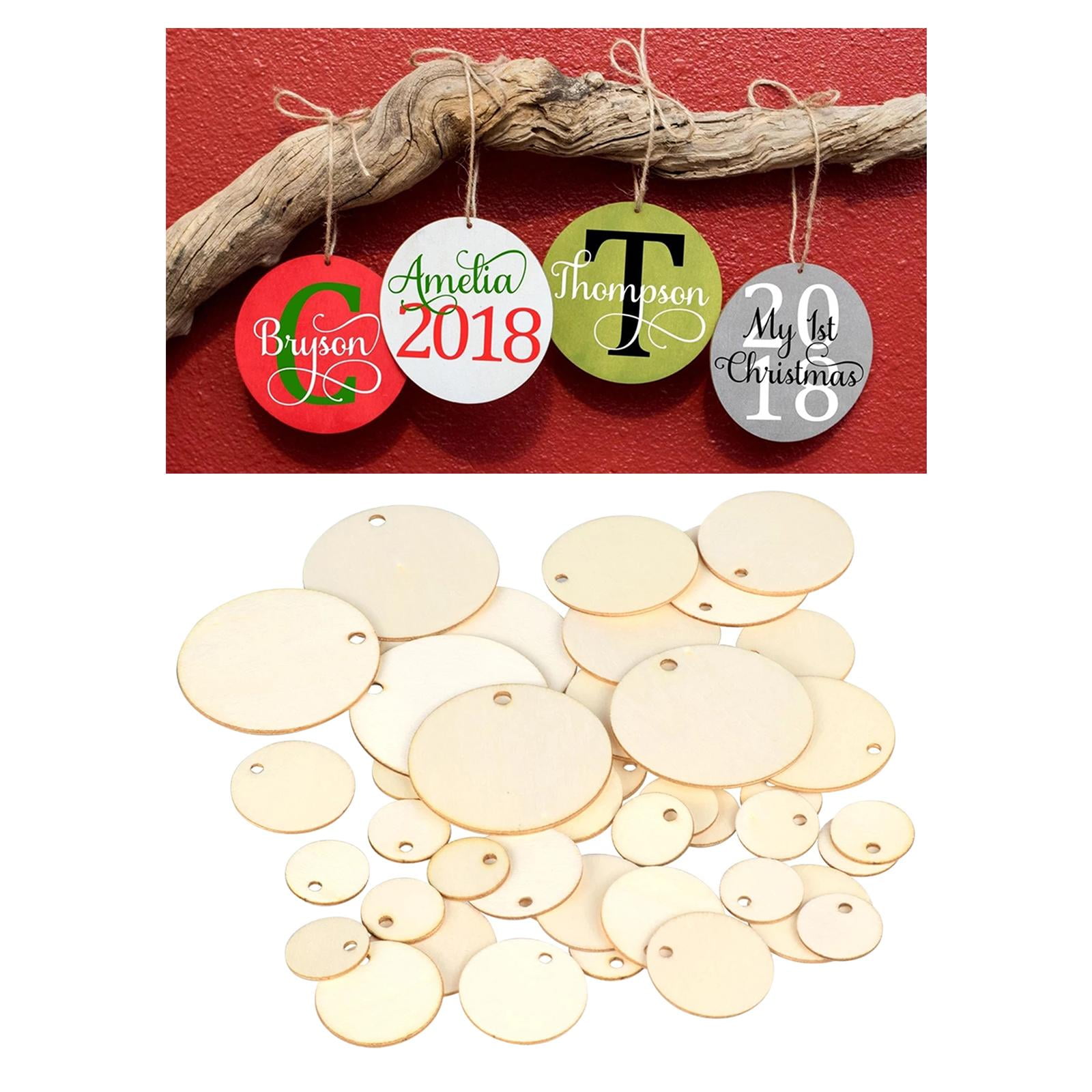 200 círculos de madera sin terminar BLESIY para manualidades | Bodega ...