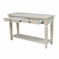 Vista Console Sofa Table Distressed Hickory/Stone Finish - Walmart.com