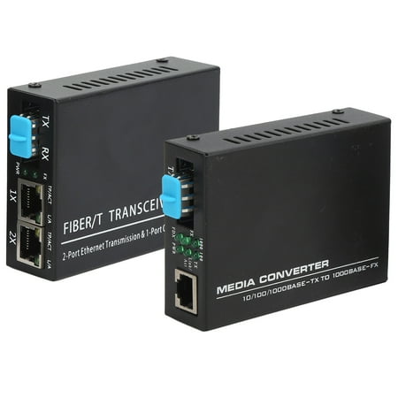 Fiber Media Converter, Fiber Converter 10/100/1000Mbps Professional ...